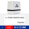 Proprietor Stamp 63X23 mm ( Sun Stamp ) Online Stamp Makers India ...