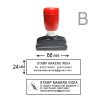 Proprietor Stamp 23mm X 63mm Dura, Pre Ink Stamp, Address Stamp, For ...