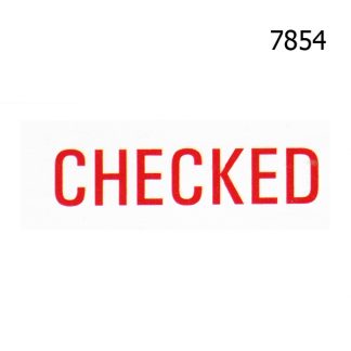 CHECKED STOCK STAMP, CHECKED PRE-INK STOCK STAMP, CHECKED PRE-INK STAMP ...
