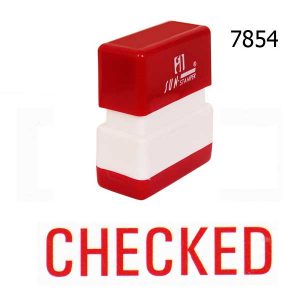 CHECKED STOCK STAMP, CHECKED PRE-INK STOCK STAMP, CHECKED PRE-INK STAMP ...