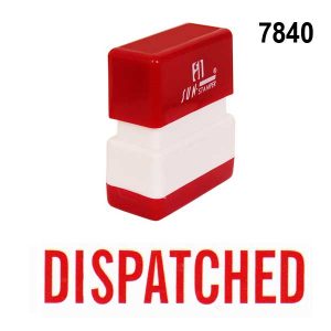 DISPATCHED STOCK STAMP, DISPATCHED PRE-INK STOCK STAMP, DISPATCHED ...
