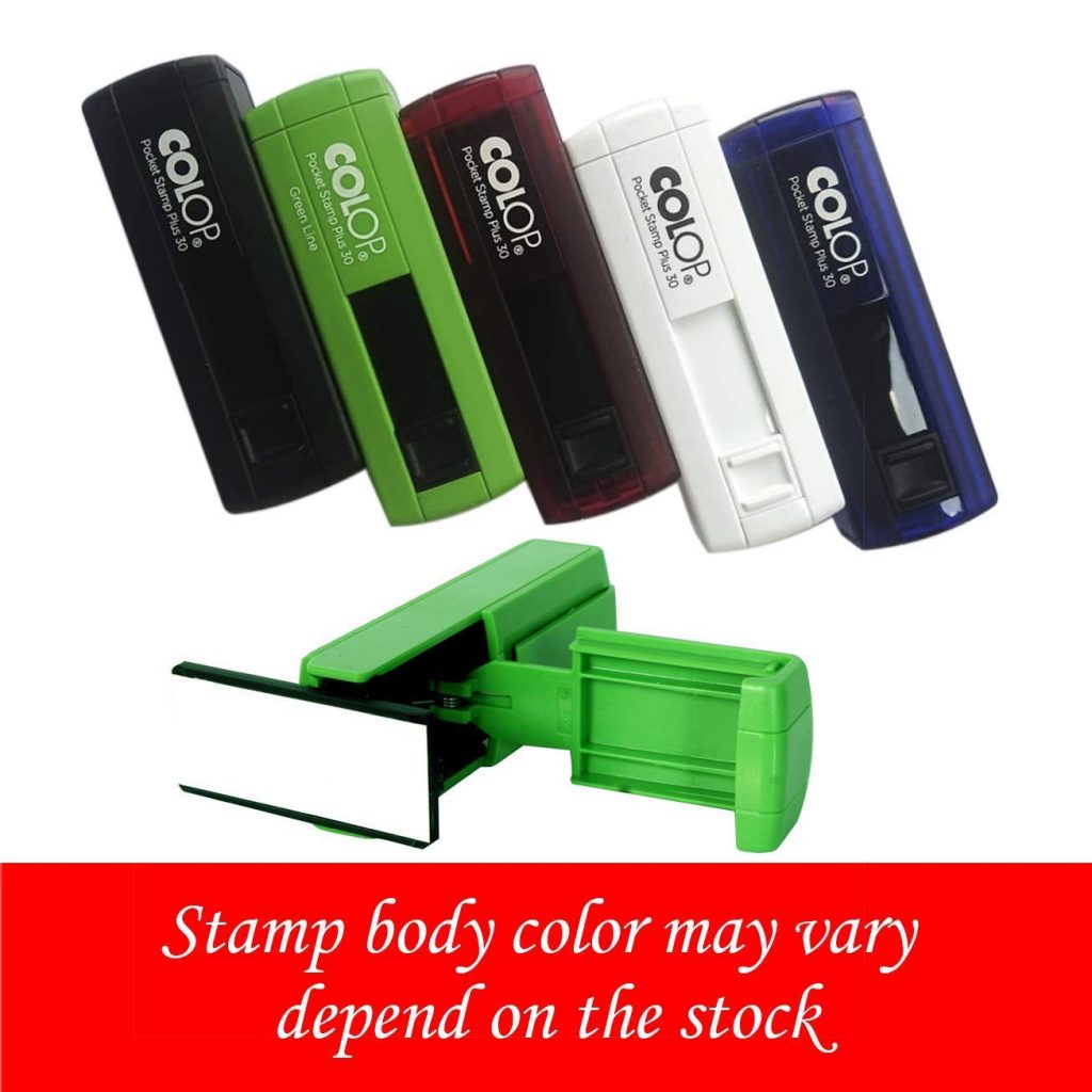 Pocket Stamp, Colop Pocket Stamp, Pre Inked Pocket stamp, Pocket stamp ...