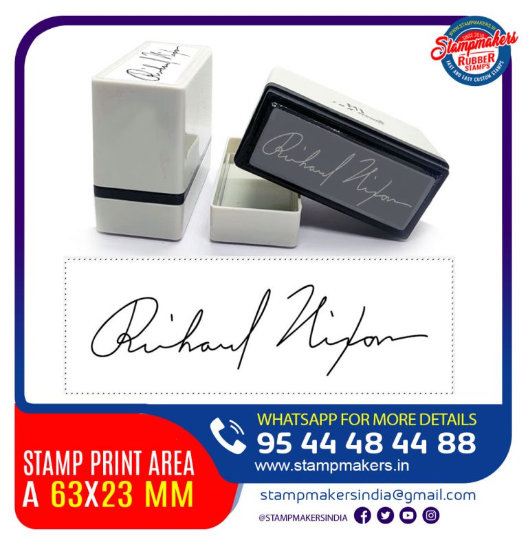 Signature Stamp, Pre Ink Signature Stamp , Pre Ink Signature seal ...