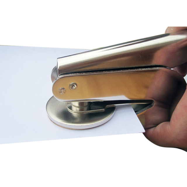 40 mm Notary Embosser , Embossing Stamp, Common Stamp, Embossing seal ...