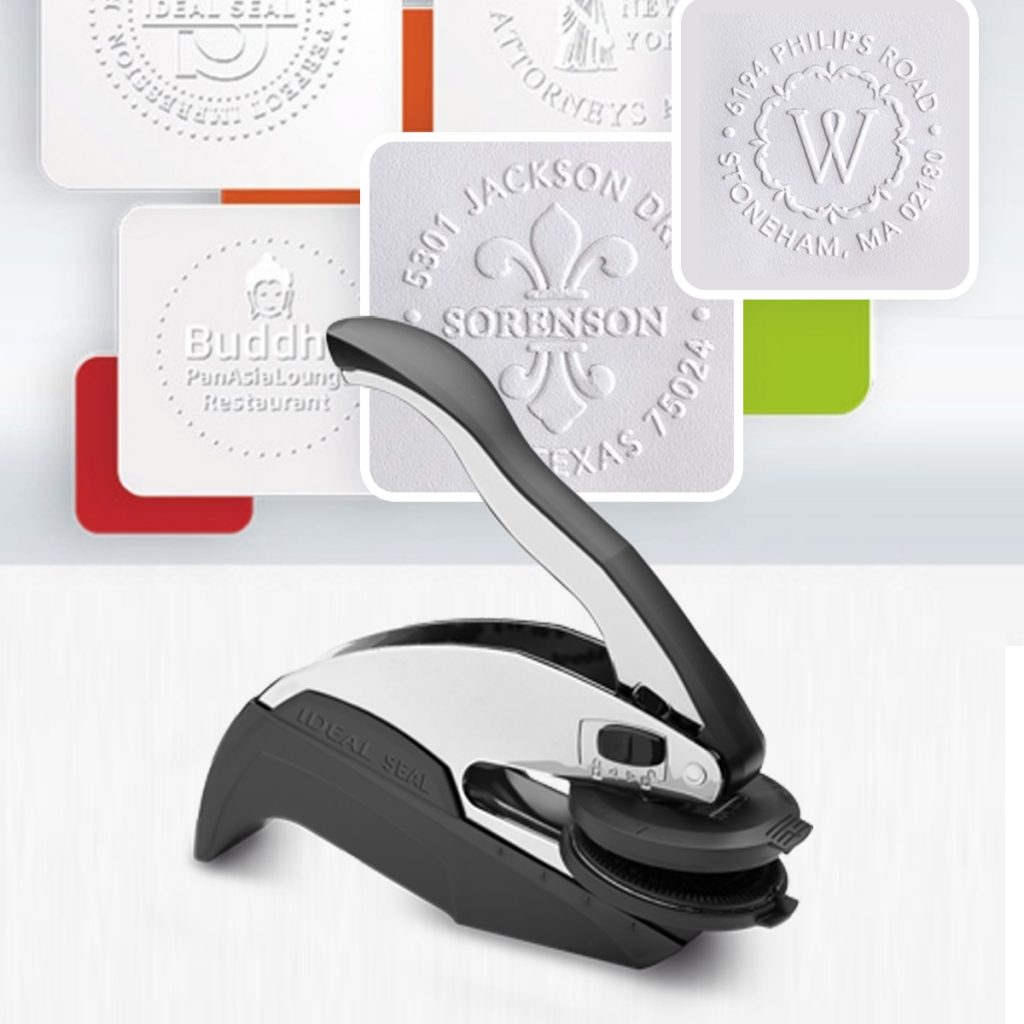 40 mm Notary Embosser , Embossing Stamp, Common Stamp, Embossing seal ...