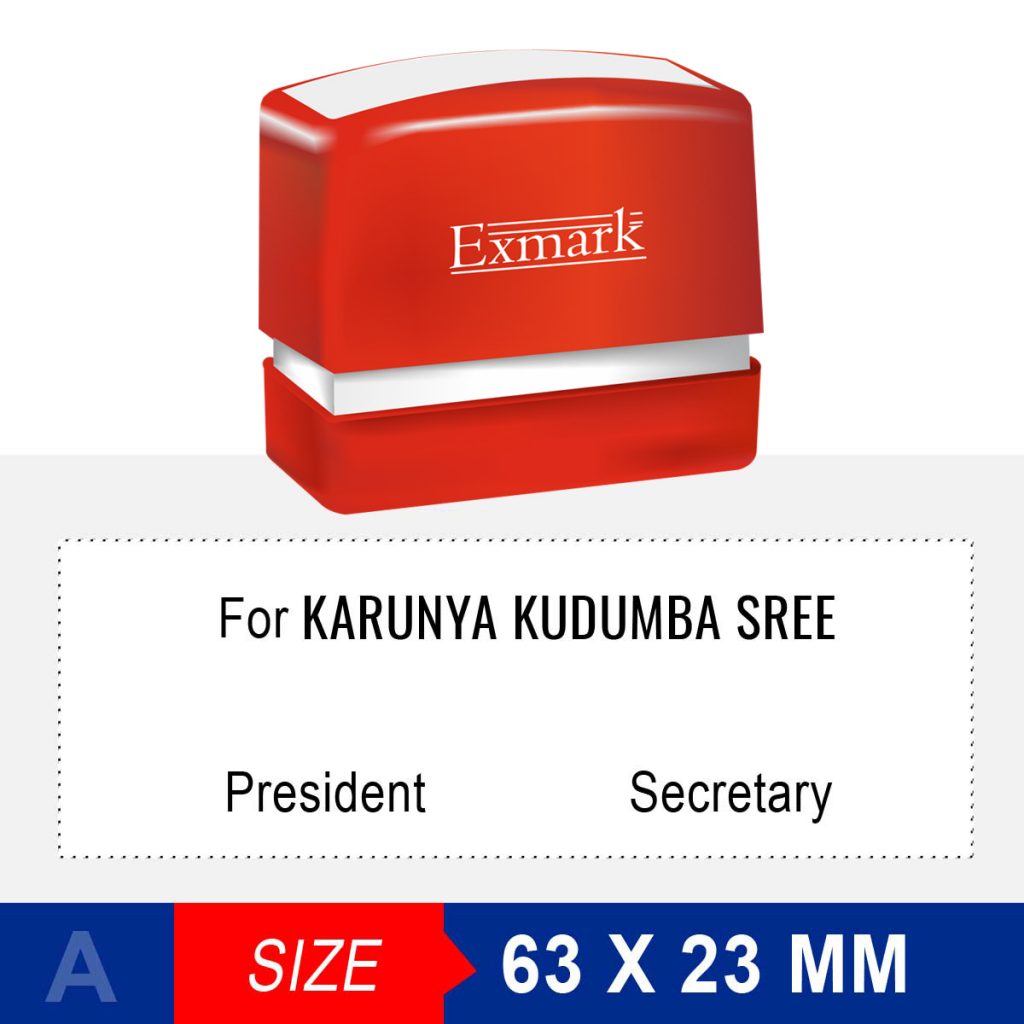 President Secretary stamp – Online Stamp Makers India, Stamp Makers ...