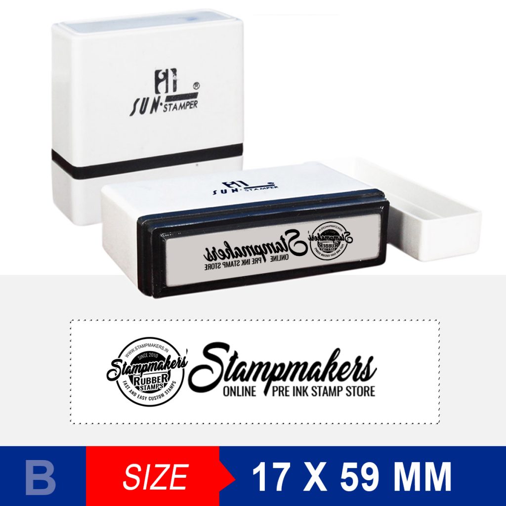 Logo Stamp 59x17 mm ( Sun Stamp ) :: Online Stamp Makers India, Stamp ...