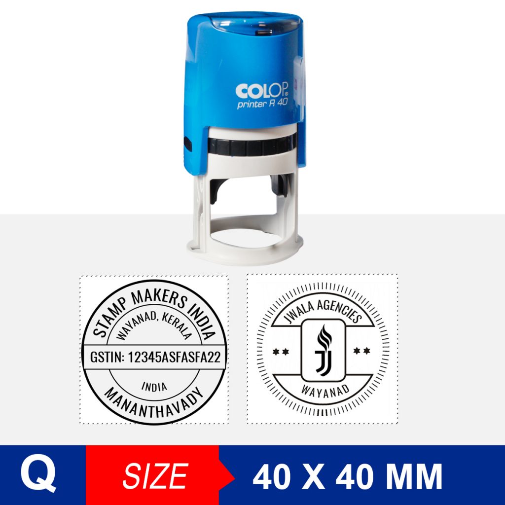 Colop Self Ink Round Stamp 40x40 mm :: Online Stamp Makers India, Stamp Makers Online, Online ...