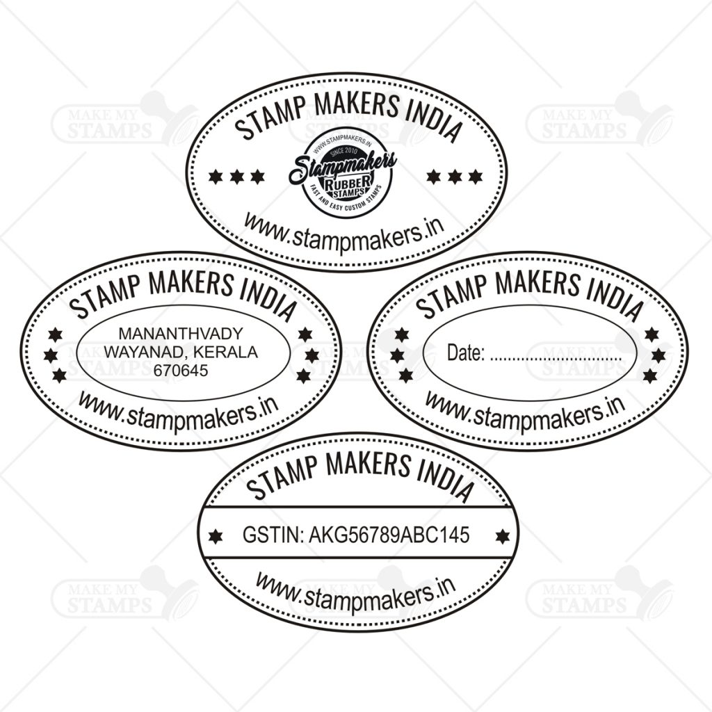 Oval Stamp, Oval Seal, Self Ink Oval Stamp, Pre-Ink Oval Stamp ,Stamp in Oval Shape, Online Oval ...