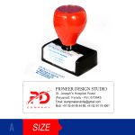 Address with logo Stamp Double Color