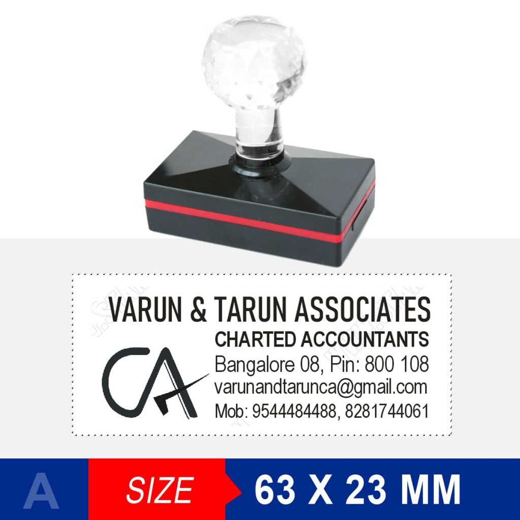 CA Round Stamp, Round Stamp for Chartered Accountants, Office round ...