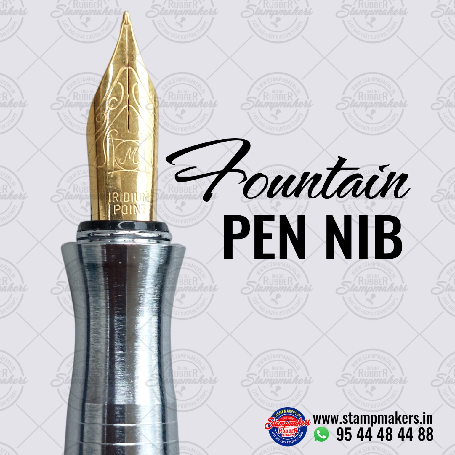 Fountain Pen Stamp / Fountain Pen with Stamp / Stamping Fountain Pen