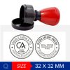 CA Round Stamp, Round Stamp for Chartered Accountants, Office round ...