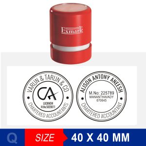 CA Round Stamp, Round Stamp for Chartered Accountants, Office round ...