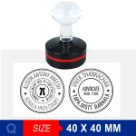 Advocate Round Stamp, Round Stamp for Advocate, Office round stamp for ...