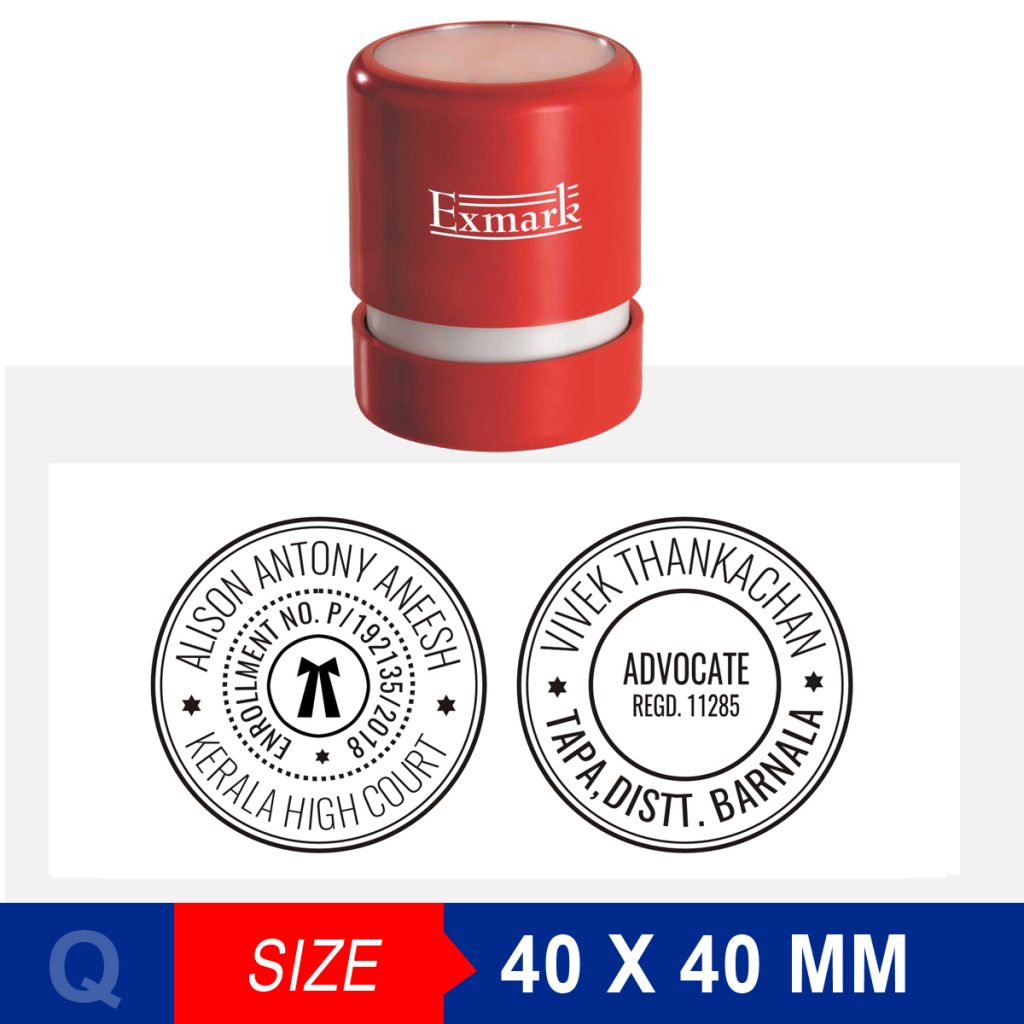 Advocate Round Stamp, Round Stamp for Advocate, Office round stamp for ...