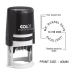 Colop R 40 Dater / Color Round Stamp With Dater