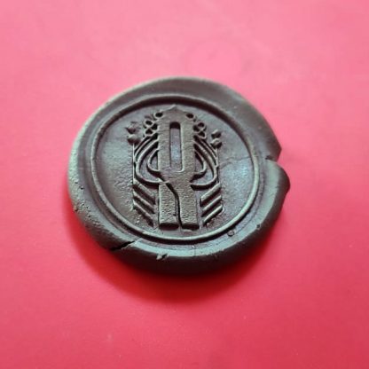 30 mm Wax Seal Stamp With Wooden Handle, Brass Monogram, chocolate or ...