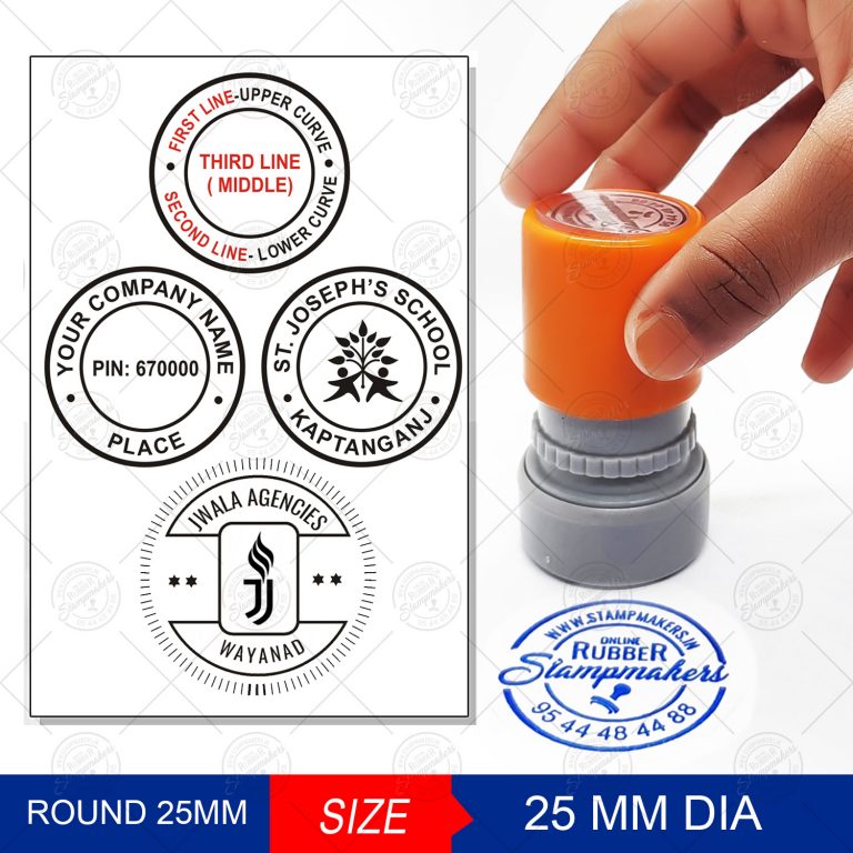 Round Stamp 25MM / Pencil Stamp